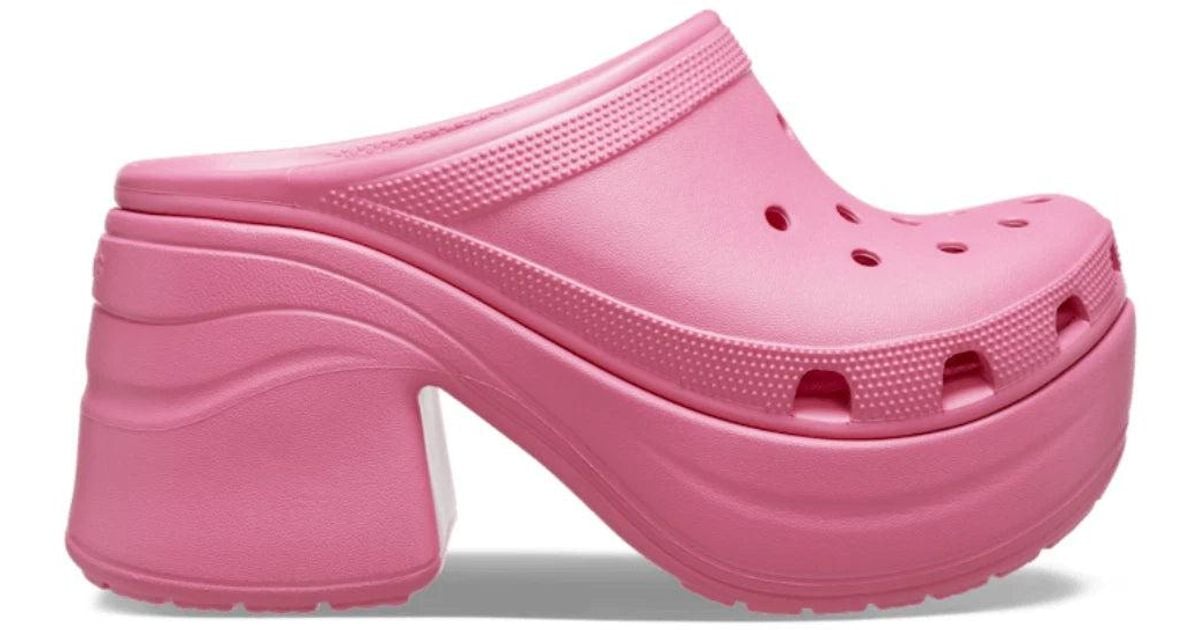 Crocs™ Siren Clog Hyper Platform Block Heel Shoes Gal1561 in Pink | Lyst