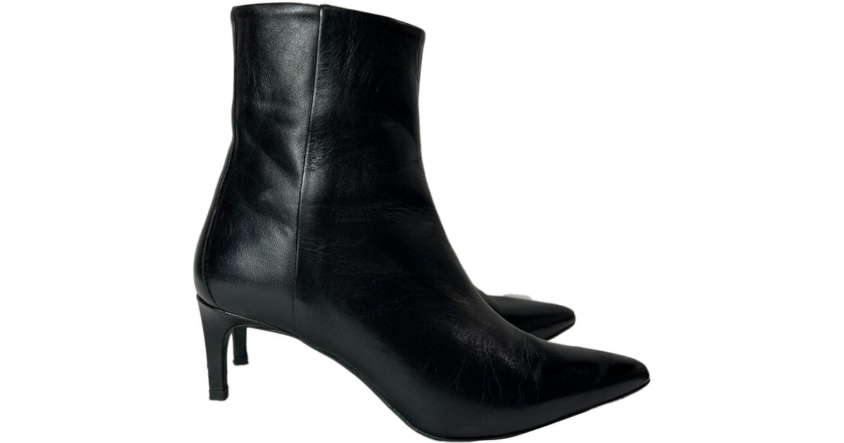 Iris & Ink Iris And Ink Blythe Kitten Heel Boots in Black | Lyst