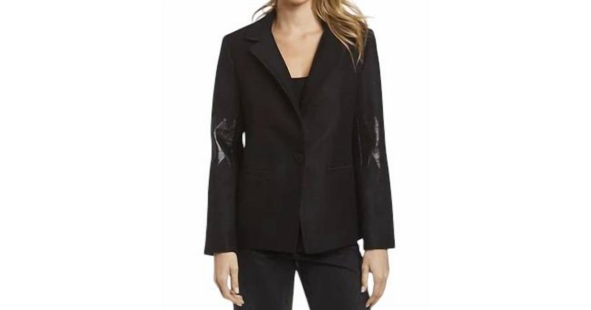 Drew Demi Jacket in Black | Lyst