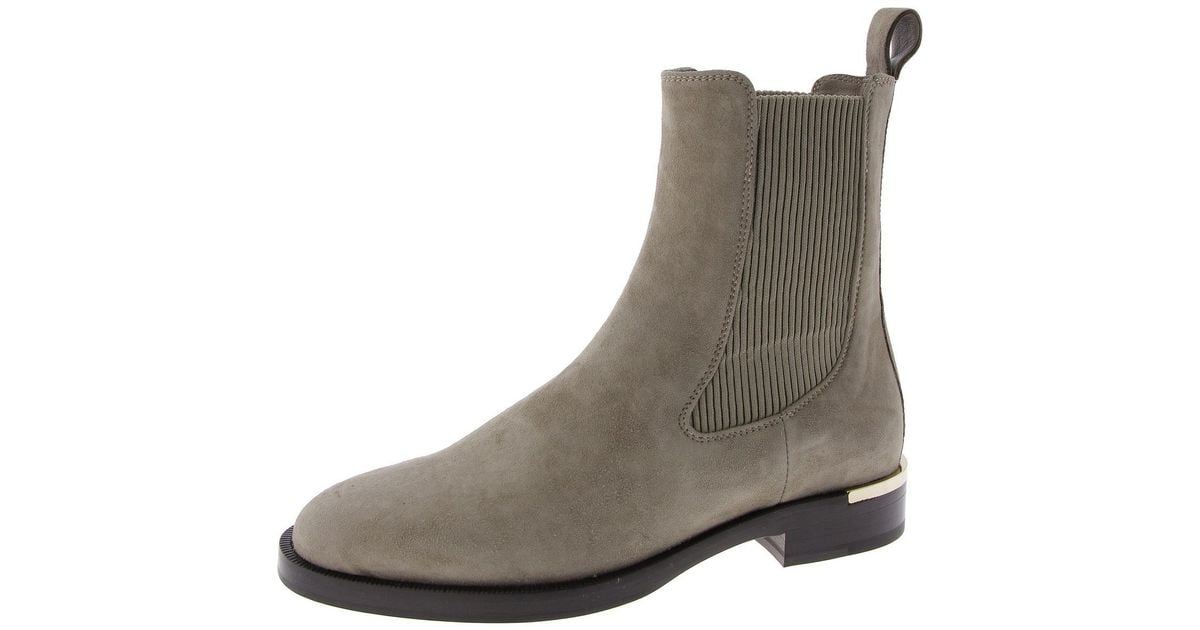 Jimmy Choo Thessaly 20 Leather Short Chelsea Boots in Brown | Lyst