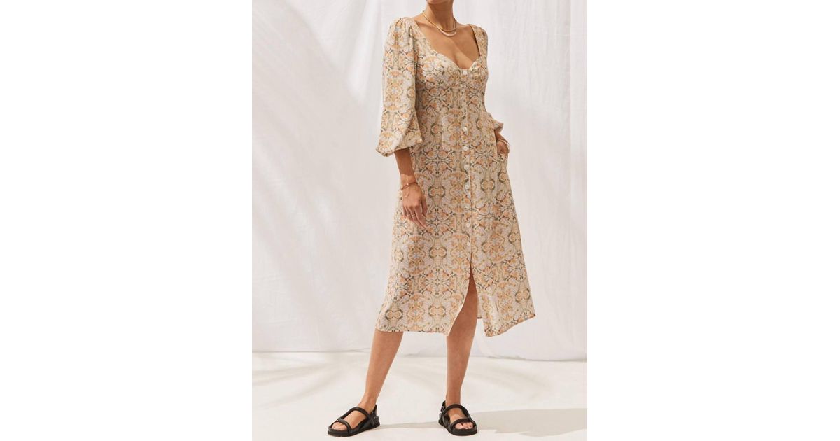 Sancia Fleur Dress in Natural | Lyst