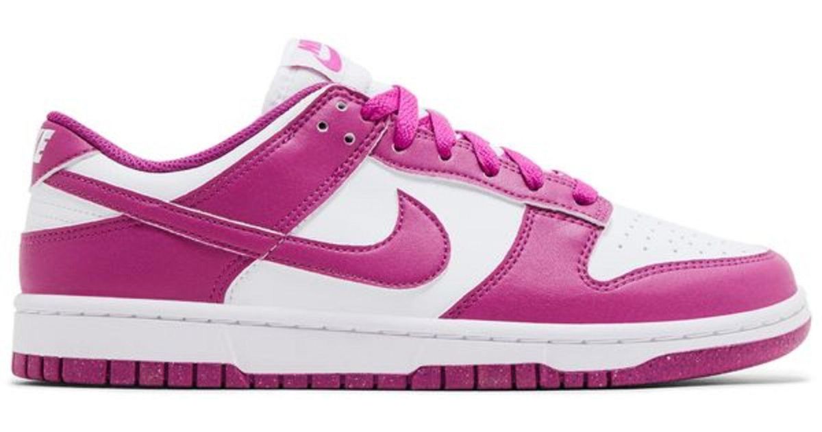 Nike Dunk Low Next Nature Hot Fuchsia in Black | Lyst