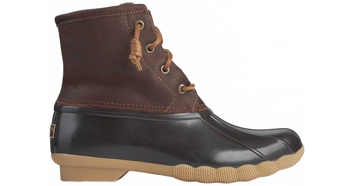 Sperry Top-Sider Saltwater Duck Boot in Brown | Lyst