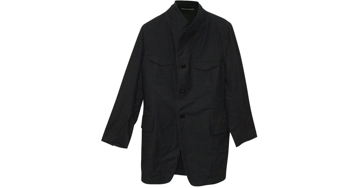 Yohji Yamamoto Pour Homme Single-Breasted Jacket in Black for Men | Lyst