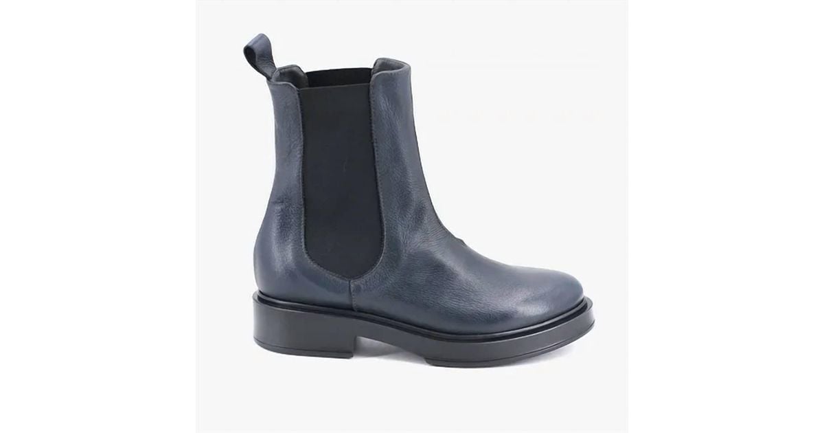 All Black Chelsea Chic Boots in Blue | Lyst