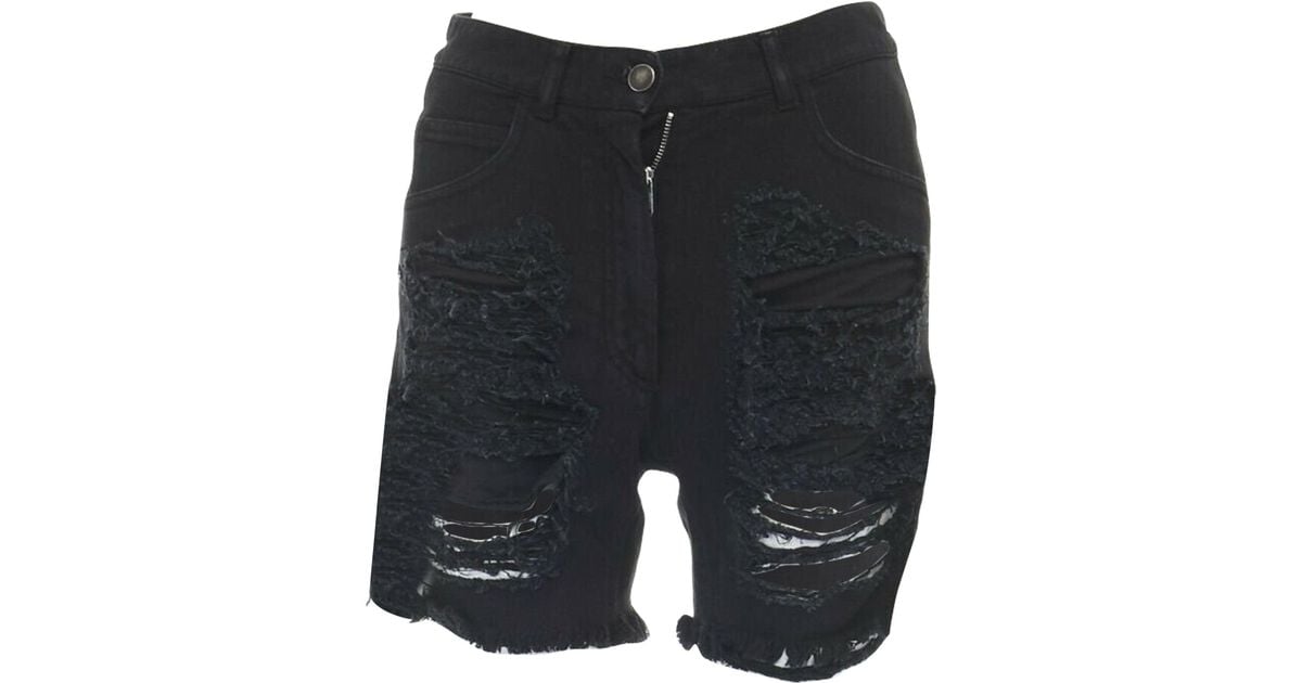 Maison Margiela Martin Margiela Ripped Cut Off Jeans in Blue | Lyst
