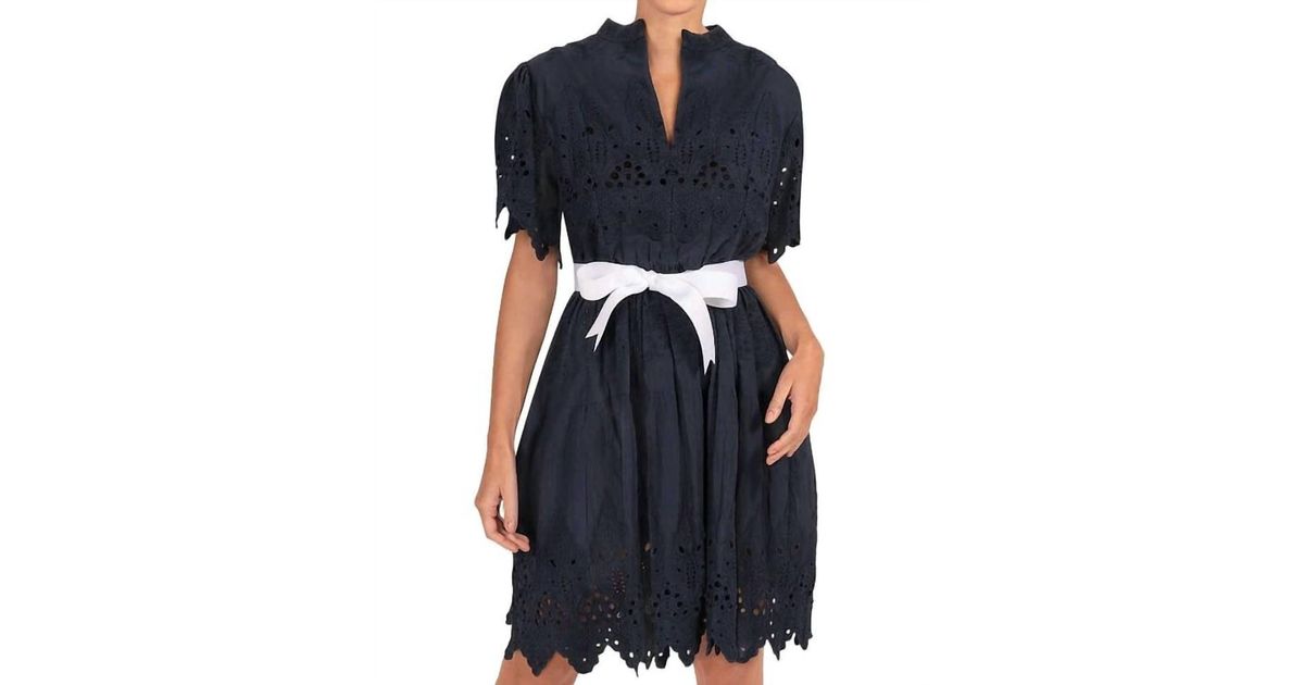 Gretchen Scott Heavily Embroidered Magnifico Mini Dress in Black | Lyst