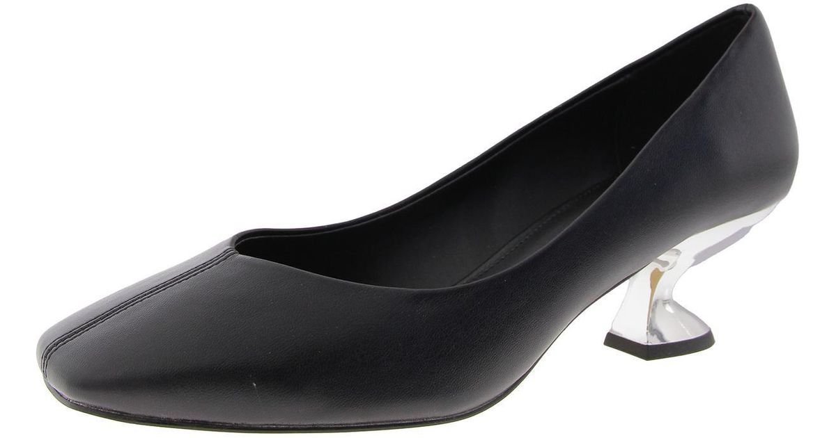 Katy Perry The Laterr Pump Solid Faux Leather Pumps in Black | Lyst