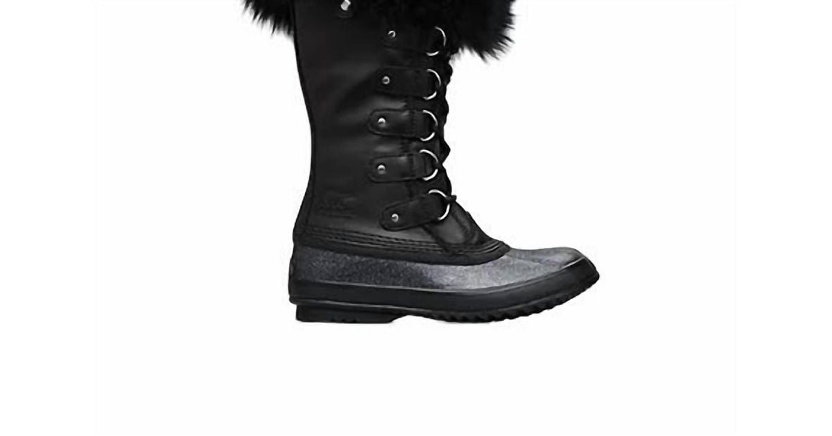 Sorel Joan Of Arctic Lux Winter Boot in Black | Lyst