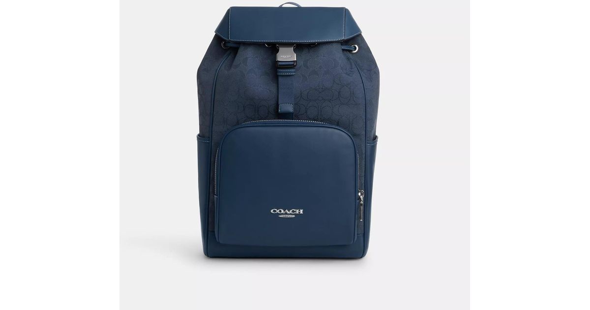 COACH Racer Backpack in Blue | Lyst
