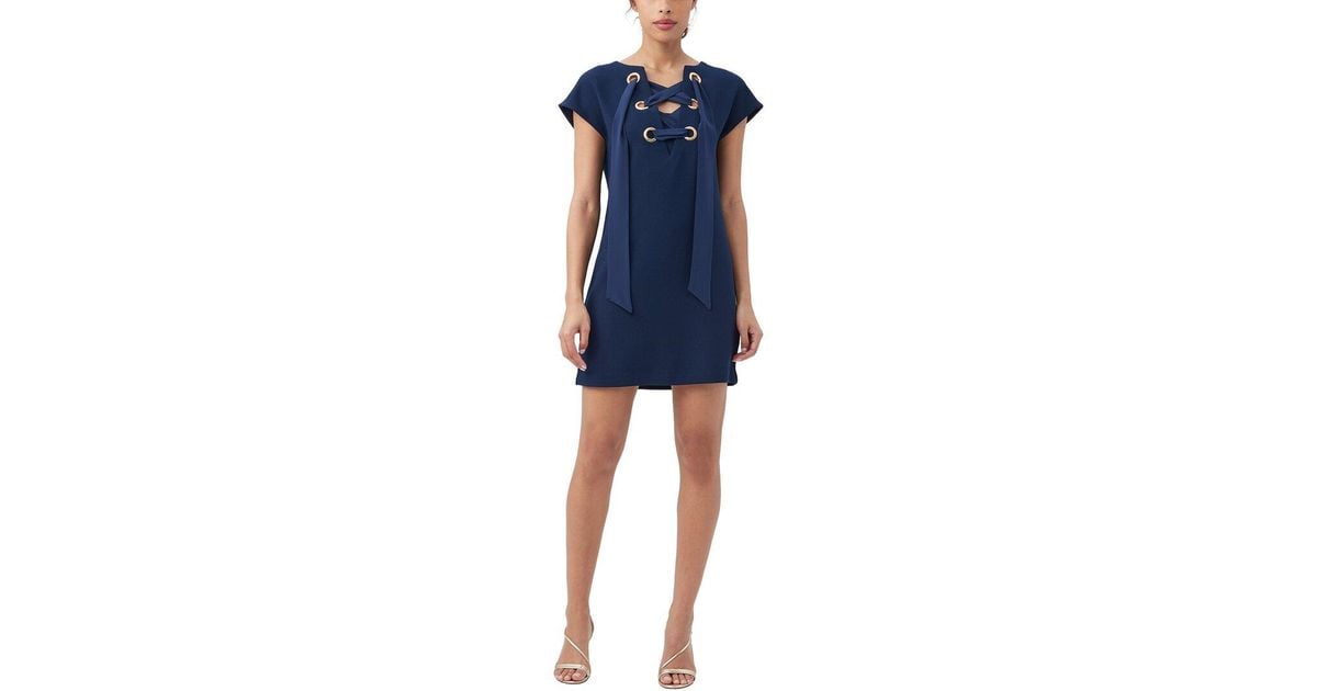 Trina Turk Orlando Mini Dress in Blue | Lyst