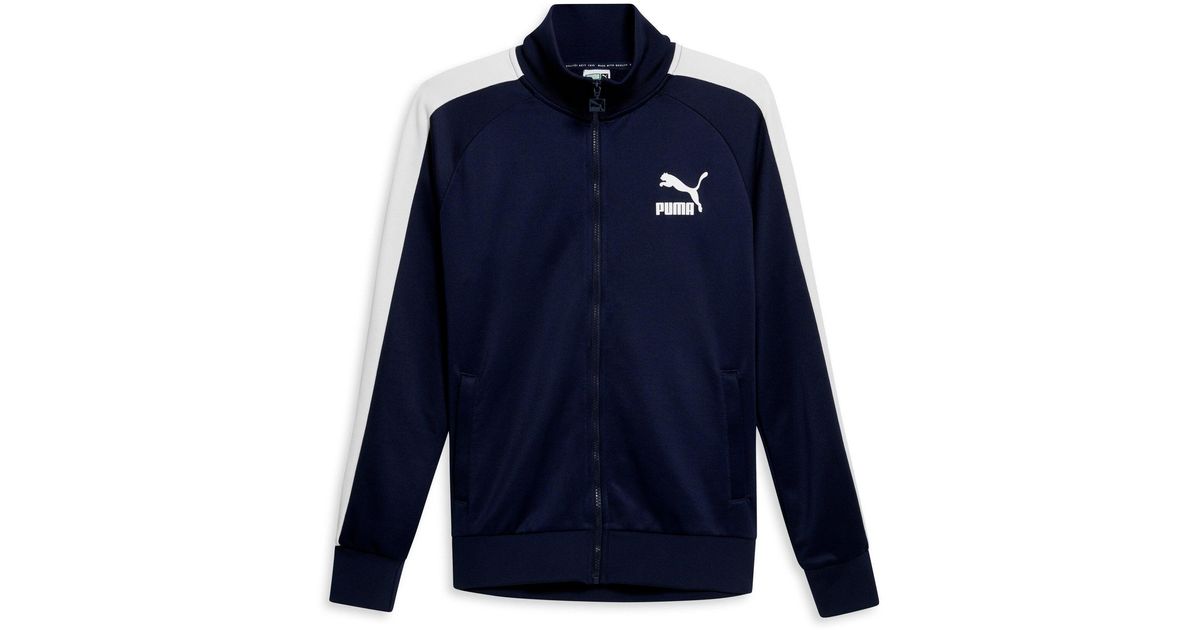 PUMA Iconic T7 Track Jacket in Blue for Men | Lyst