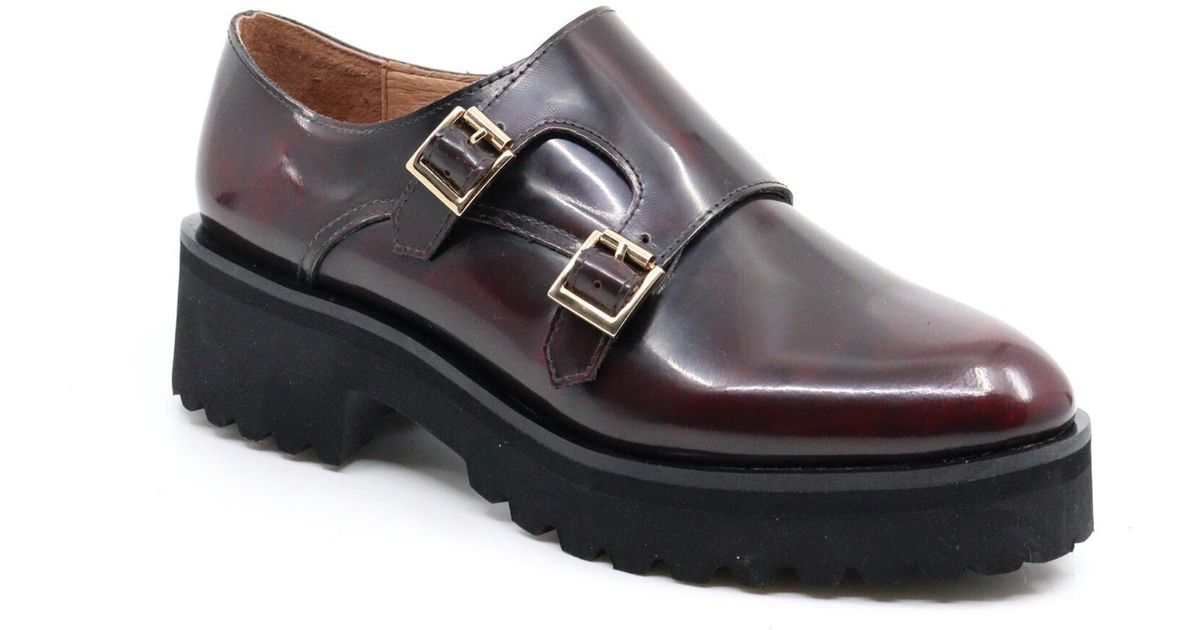 All Black Lugg Monk Shoes in Black | Lyst