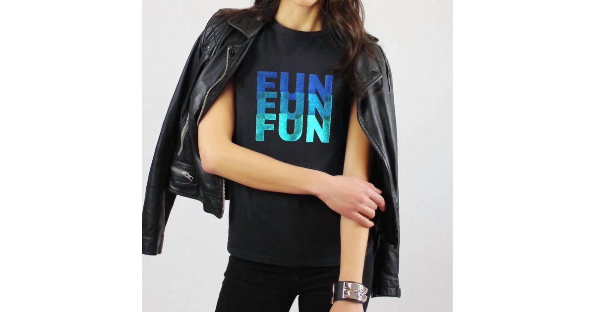 Unsweetened Micro Tee in Black | Lyst