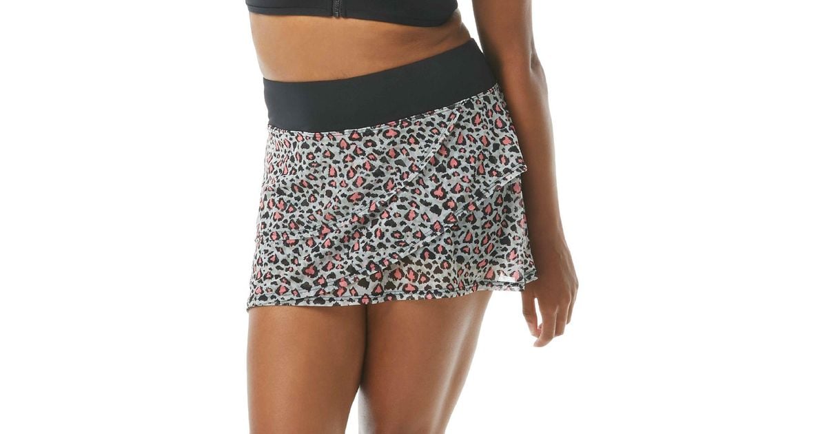 Coco Reef Animal Print Mesh Swim Bottom Separates in Brown | Lyst