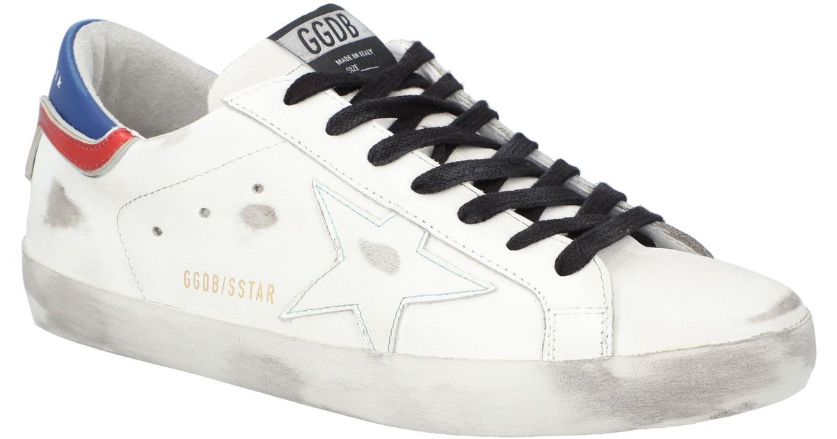 Golden Goose Superstar Low Top Leather Sneakers in White for Men | Lyst