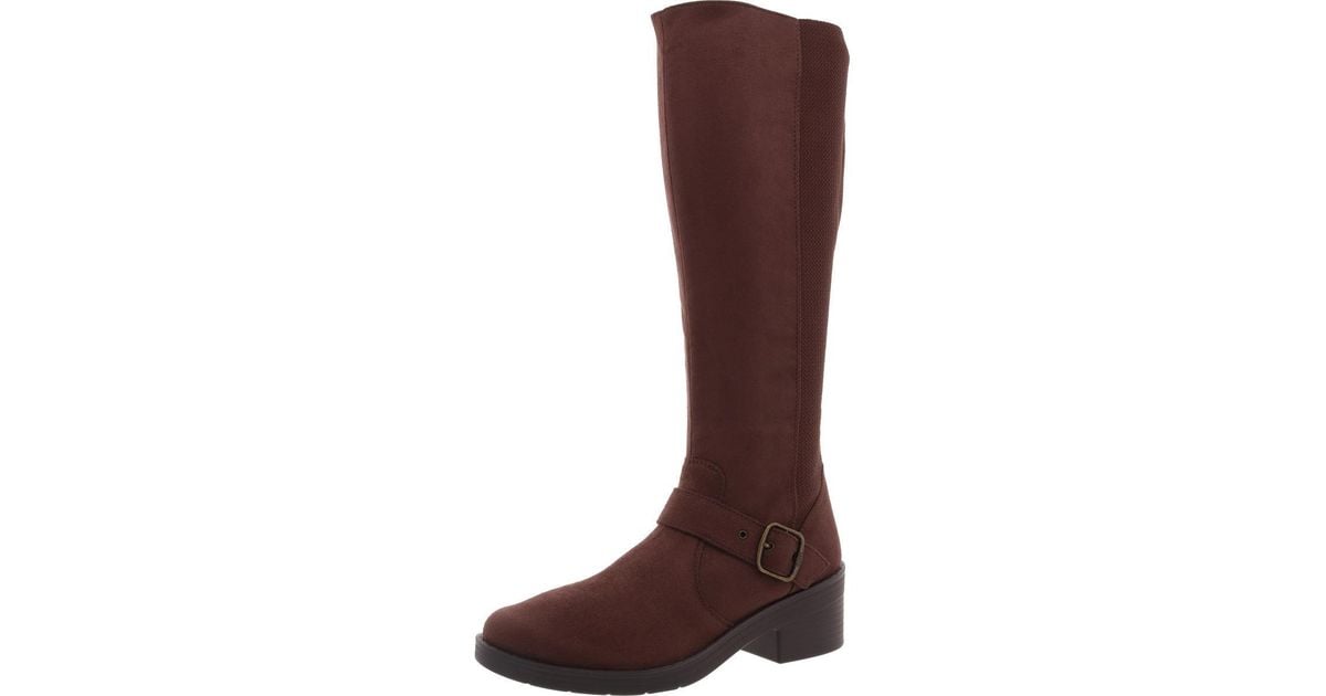 Bzees Olympia Zipper Made Knee-High Boots in Brown | Lyst