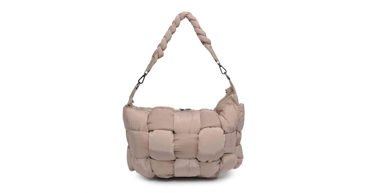 Sol And Selene Sixth Sense Large Woven Bag in Gray | Lyst