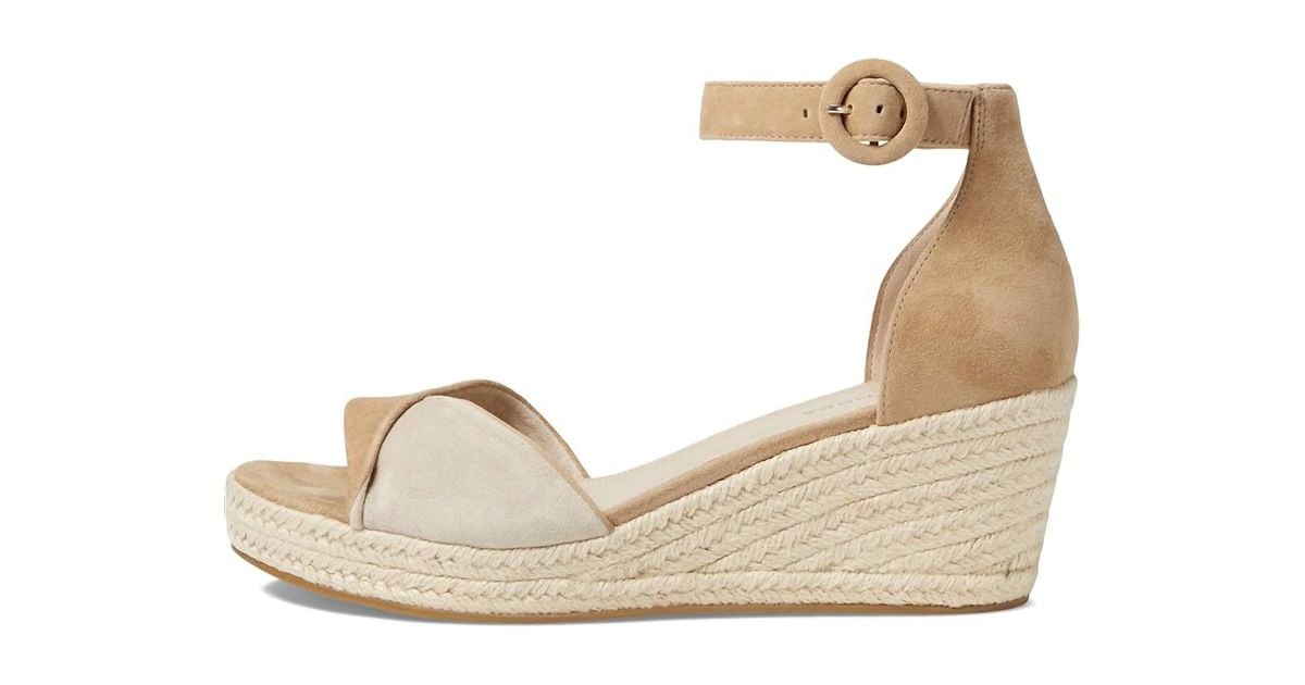 Pelle Moda Kove Wedge Sandals in Metallic | Lyst