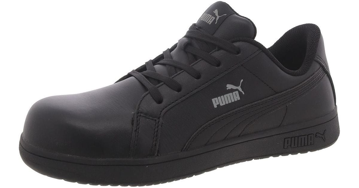 PUMA Iconic Safety Faux Leather Composite Toe Work & Safety Shoes in ...