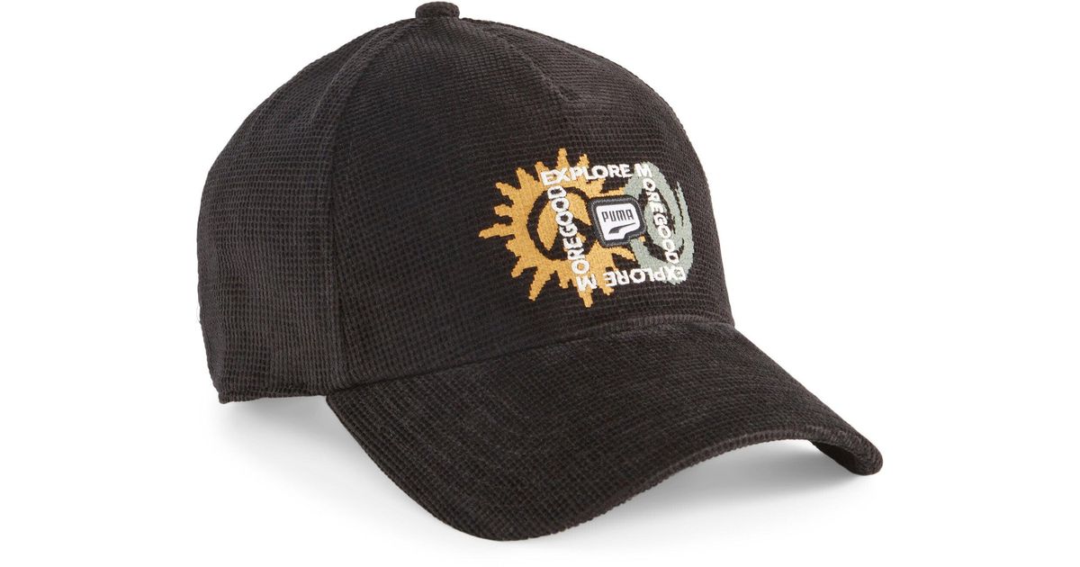 PUMA Graphic Downtown Cap in Black for Men | Lyst