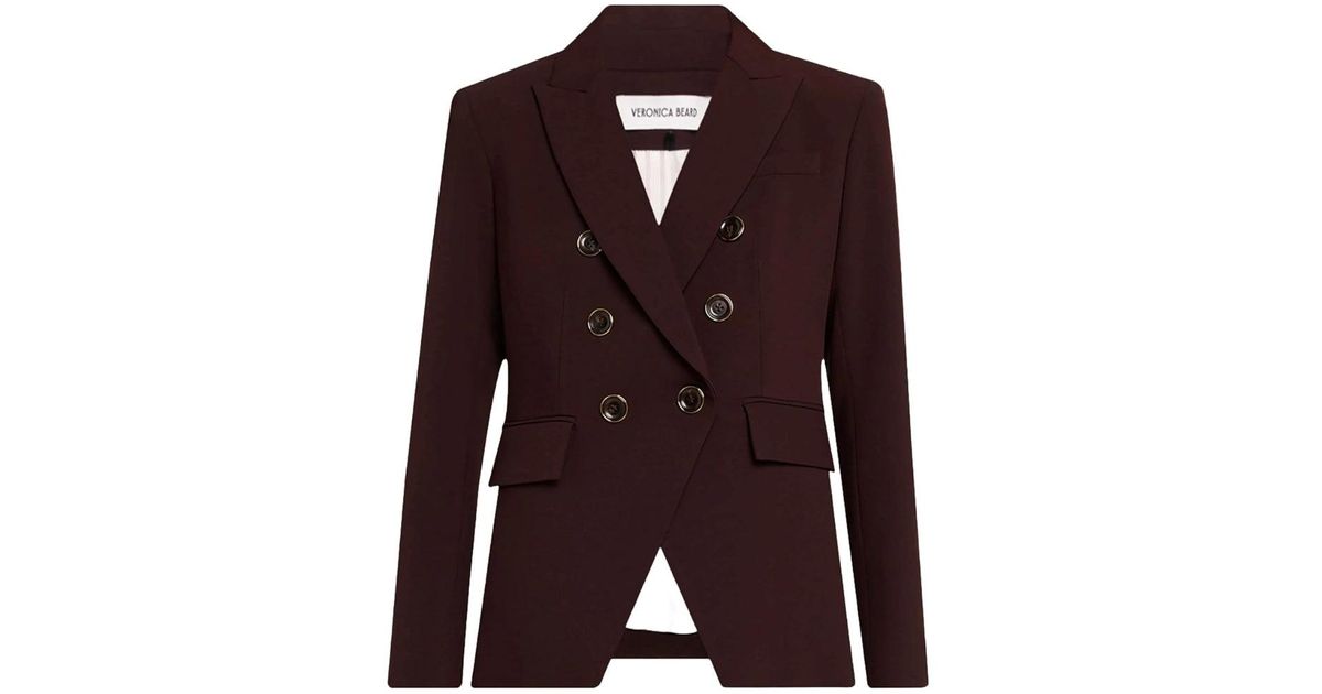 Veronica Beard Miller Dickey Jacket, Dark Currant | Lyst