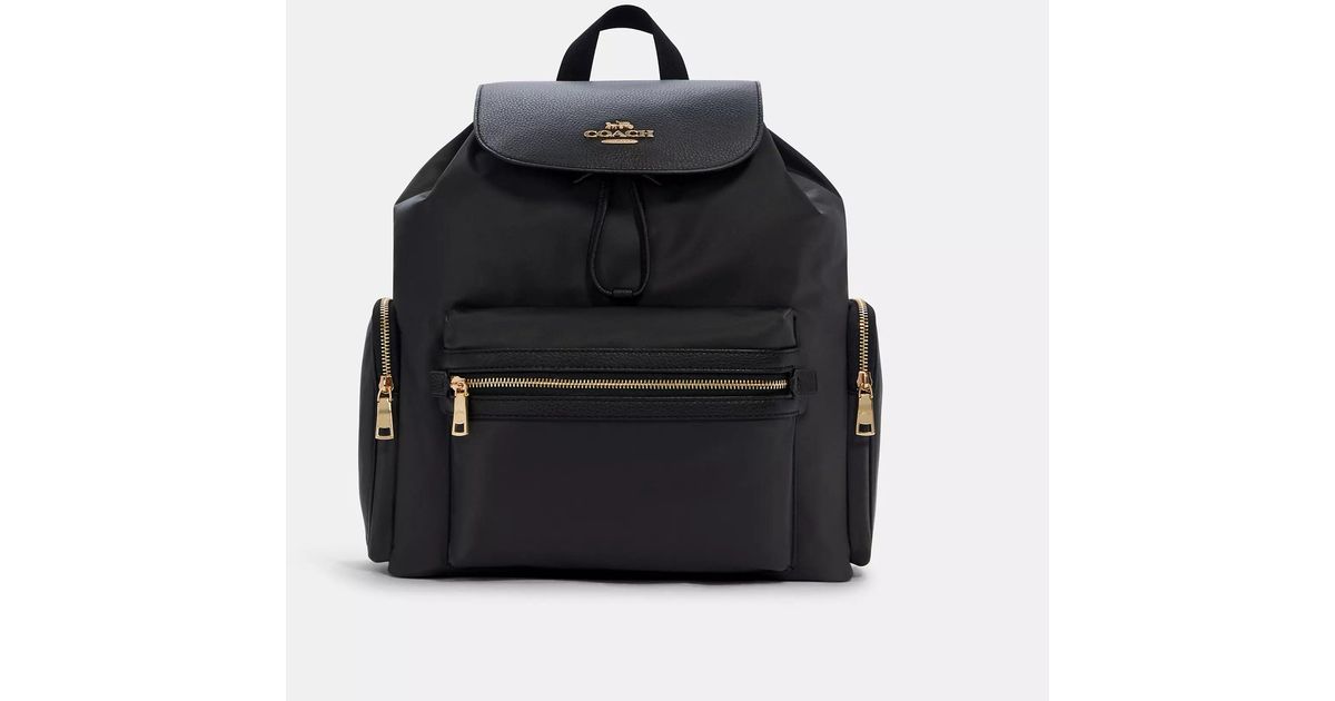 COACH Backpack in Black | Lyst