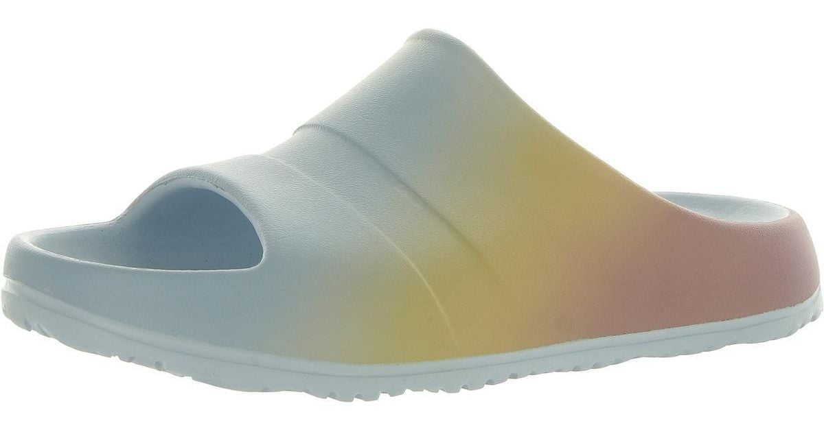 Sperry Top-Sider Float Slide Slip On Open Toe Slide Sandals in Blue | Lyst