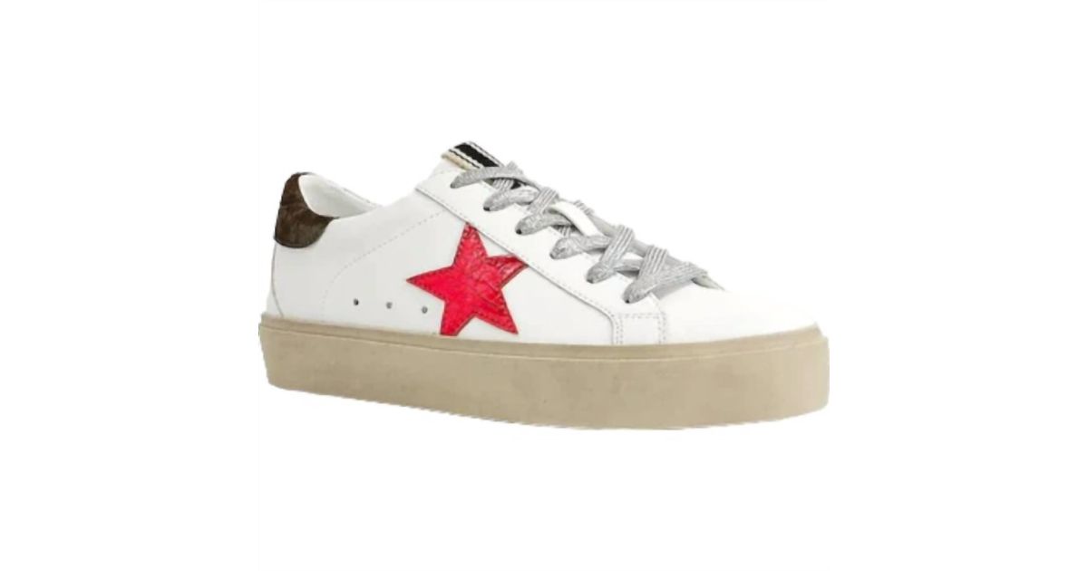 Shu Shop Star And Camo Sneakers in White | Lyst