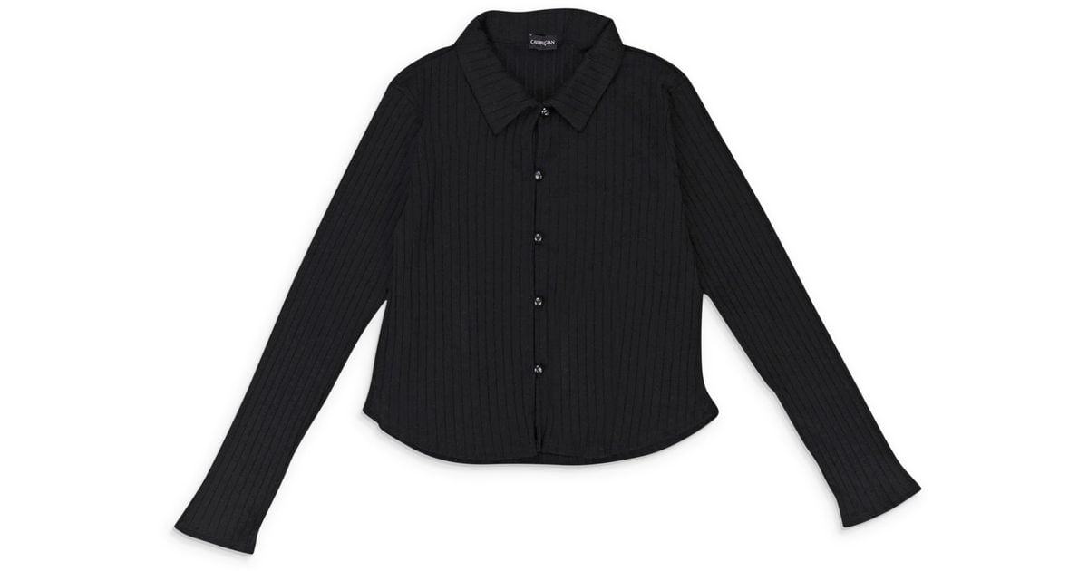 CALLIPYGIAN Keyhole Cardigan in Black | Lyst