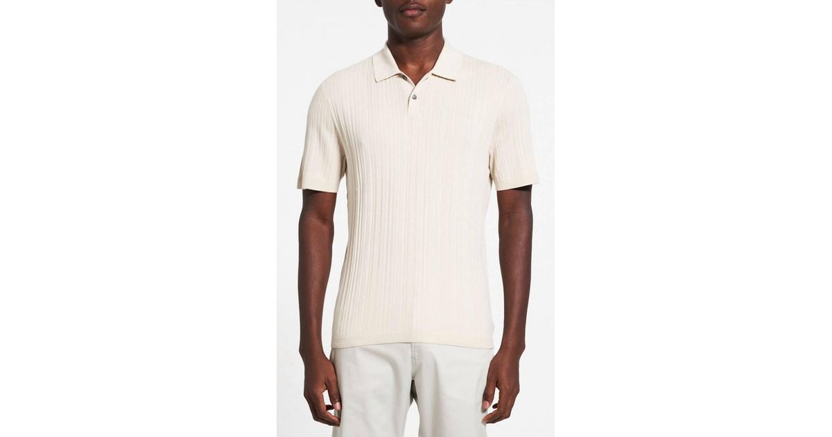 Theory Mendamian Polo in White for Men | Lyst