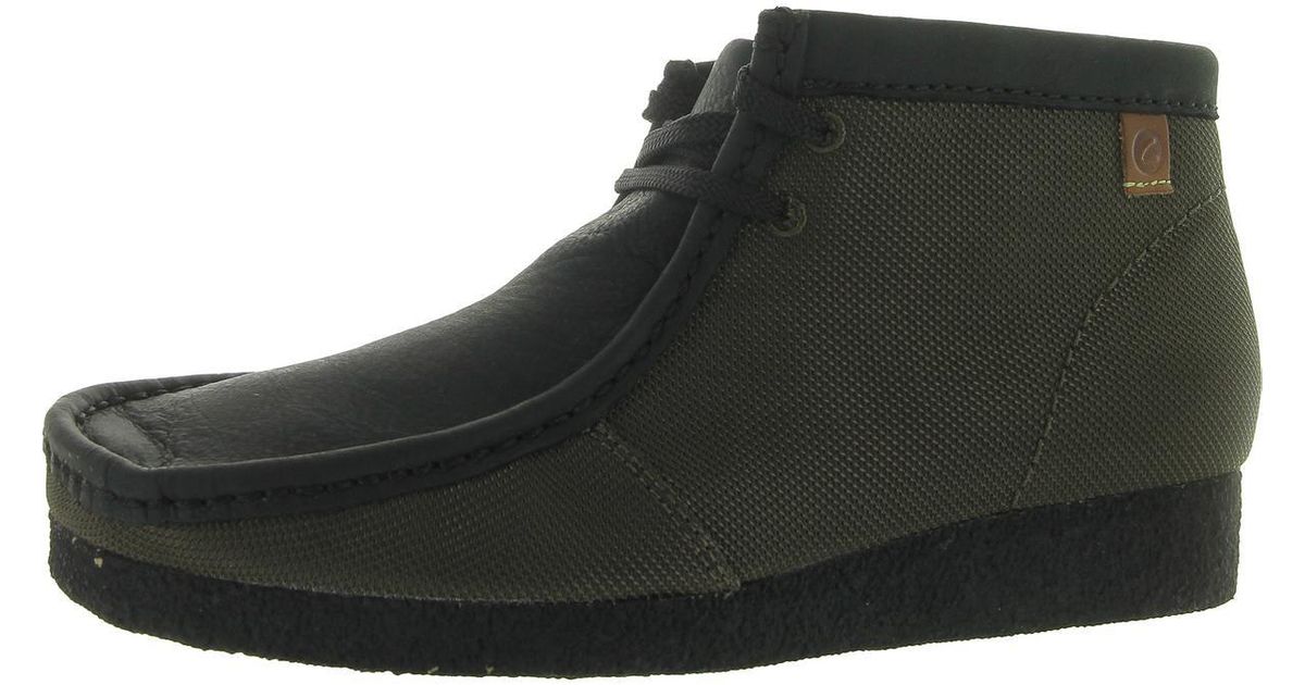 Clarks Shacre Boot Leather Ankle Chukka Boots in Black for Men | Lyst