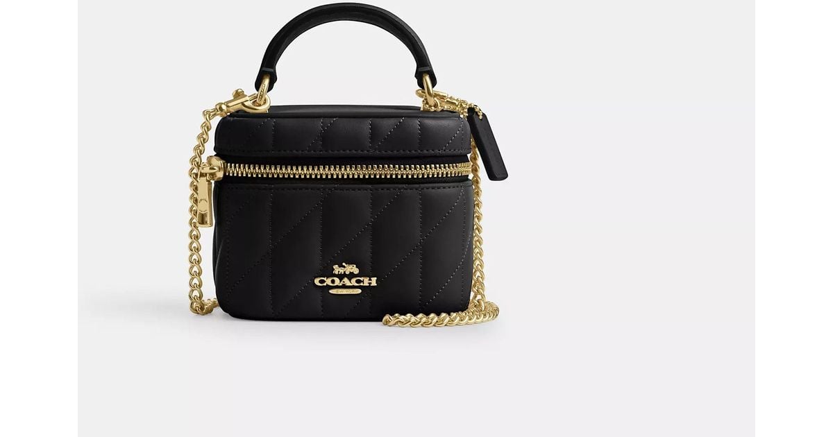 COACH Ava Crossbody Bag With Quilting in Black | Lyst