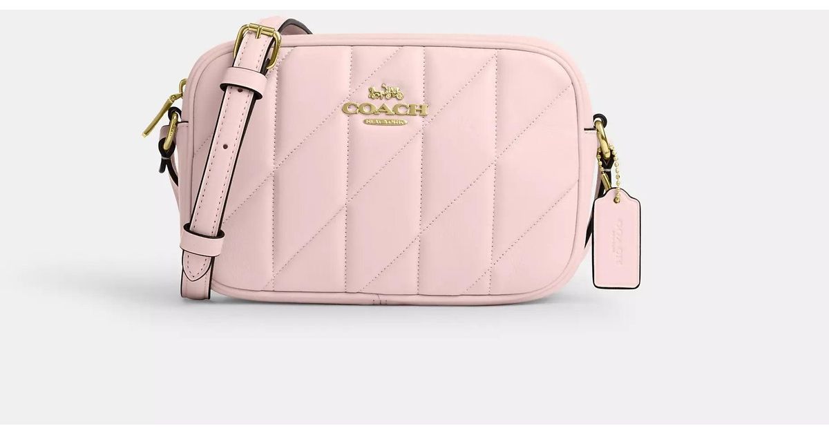 COACH Mini Jamie Camera Bag With Quilting in Pink | Lyst