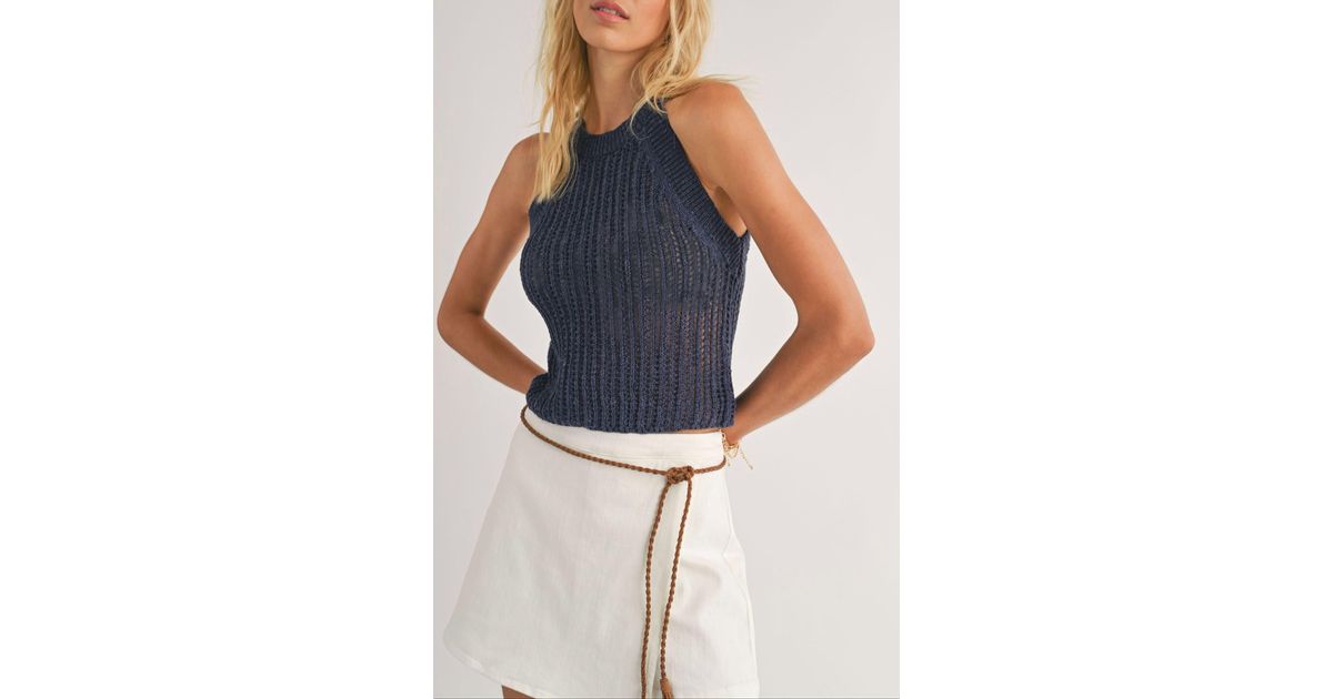 Sadie & Sage Rachel Top Tank in Blue | Lyst