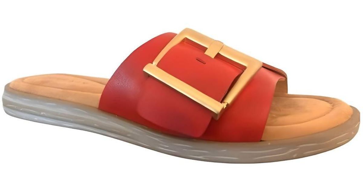 Salvia Effie Sandals in Red | Lyst