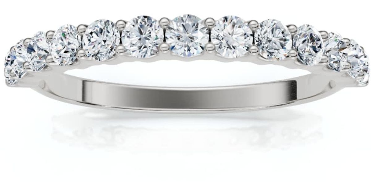 Pompeii3 1/2 Ct Tdw Diamond Wedding Ring Stackable Anniversary Band 14K ...