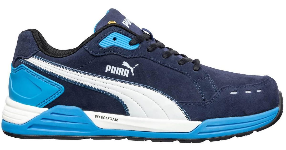PUMA Airtwist Low Safety Work Shoes in Blue for Men | Lyst