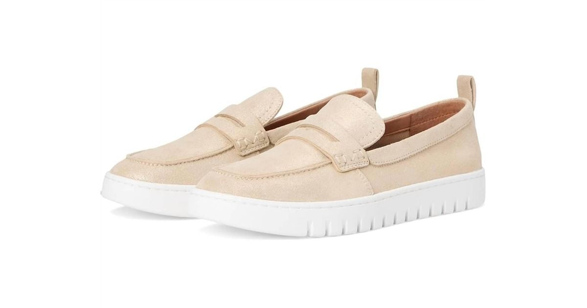 Vionic Uptown Leather Loafer Shoes in White | Lyst
