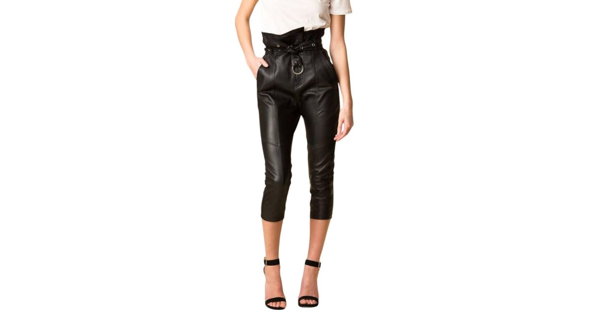 Marissa Webb Anniston Leather Pants in Black | Lyst