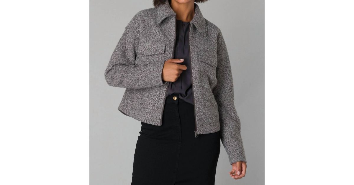YEST Olicia Jacket in Gray | Lyst