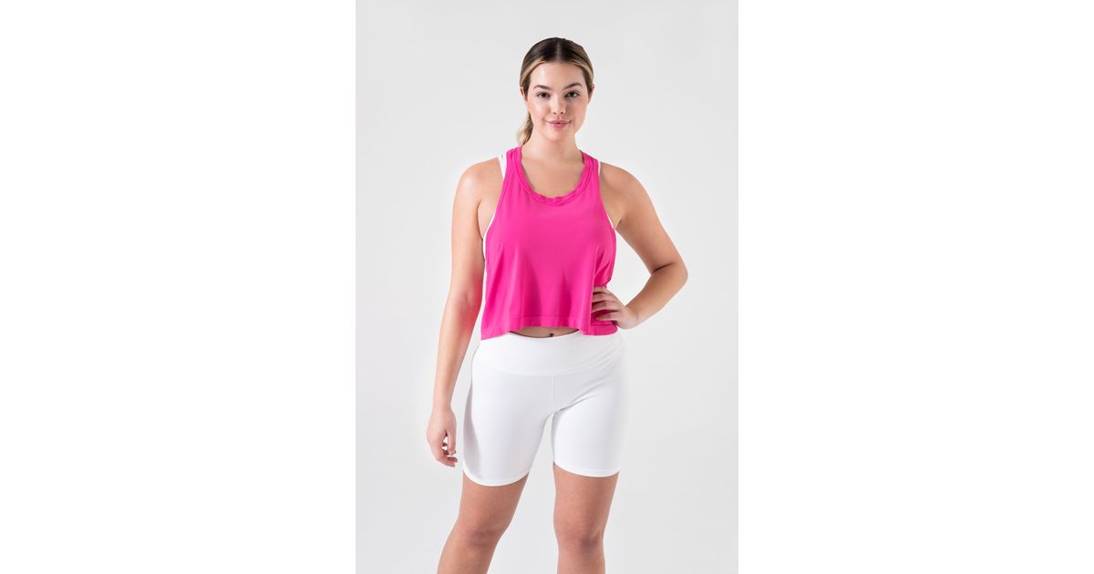 Nux Active Flow Tank in Pink | Lyst