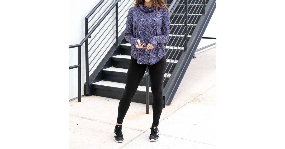 Grace & Lace Cover Up Cowl Neck Top in Metallic | Lyst