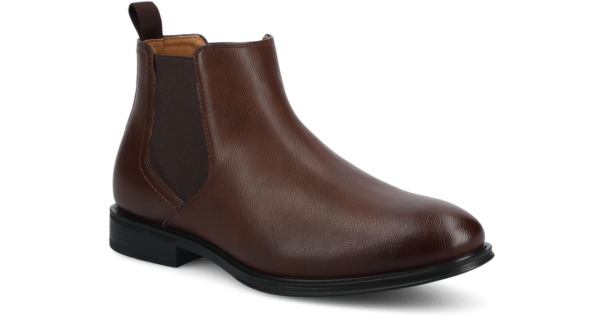 Vance Co. Vance Josiah Medium And Wide Width Chelsea Boot in Brown for ...