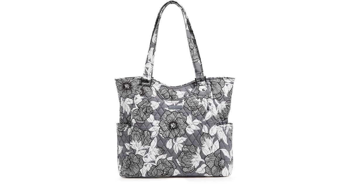 Vera Bradley Outlet Cotton Large Glenna Bag in Gray | Lyst