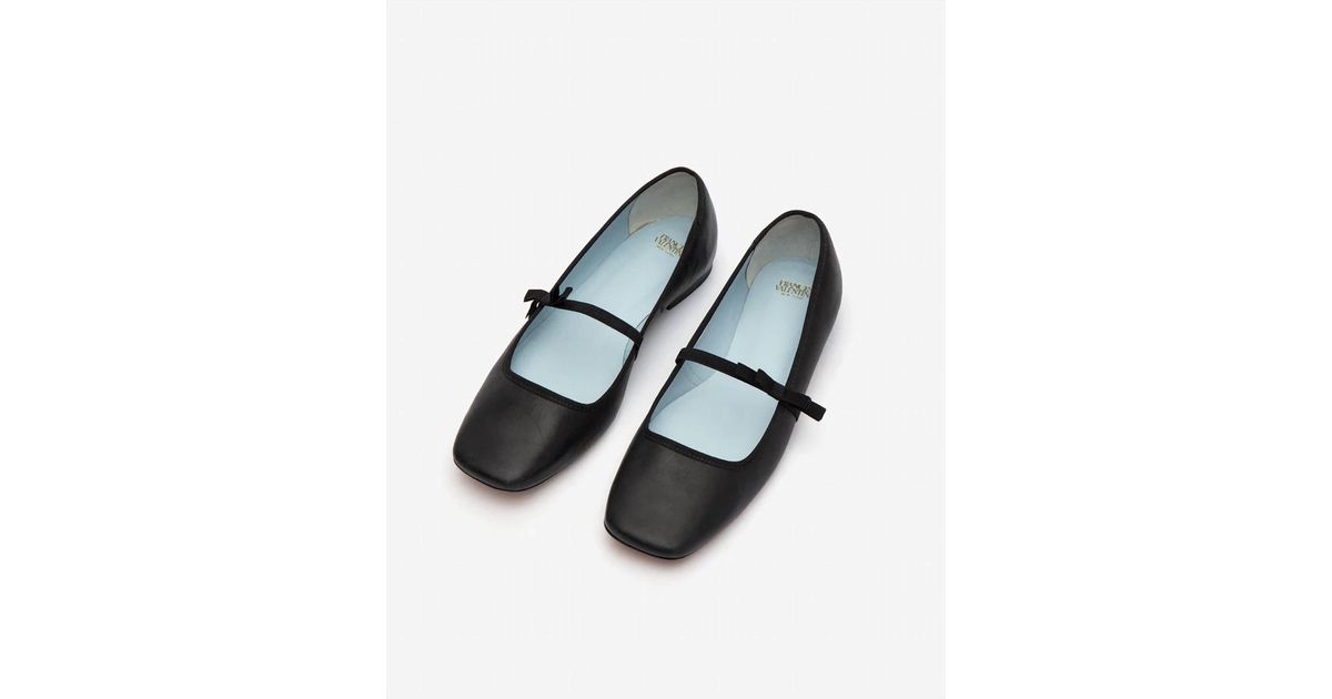Frances Valentine Jude Mary Jane Leather Flats in Blue | Lyst