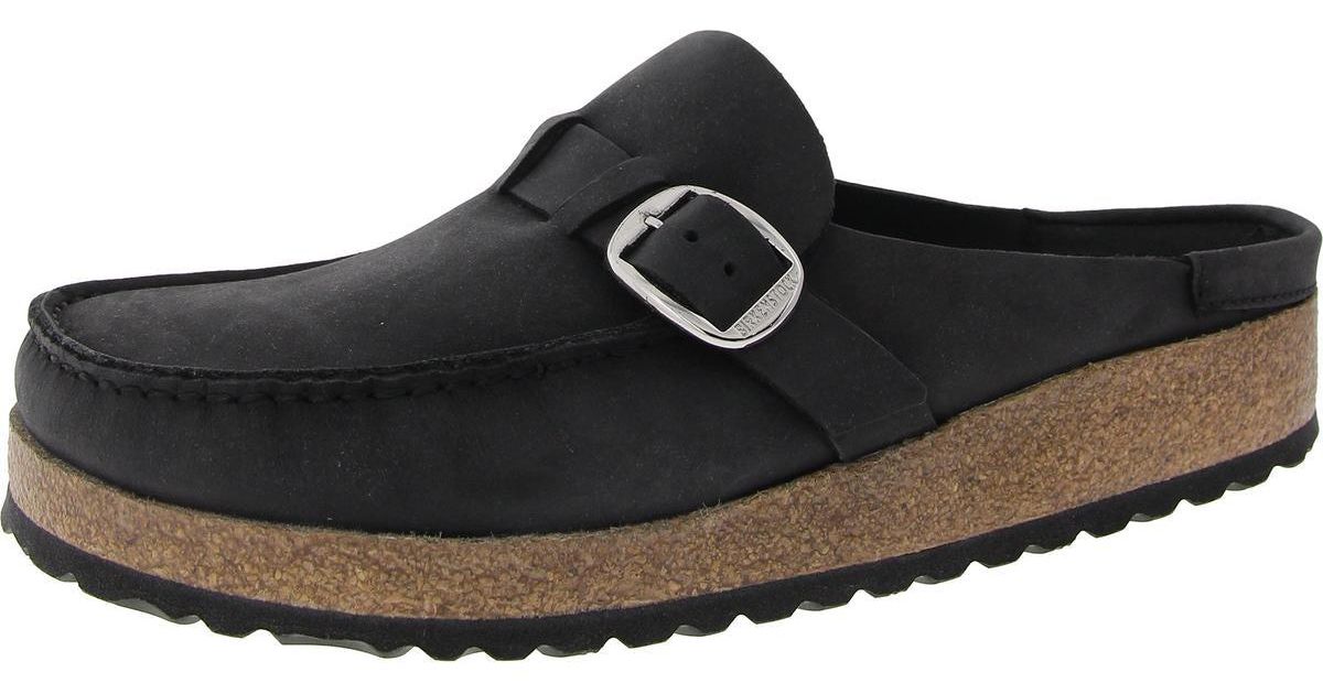 Birkenstock Buckle Clogs in Black | Lyst