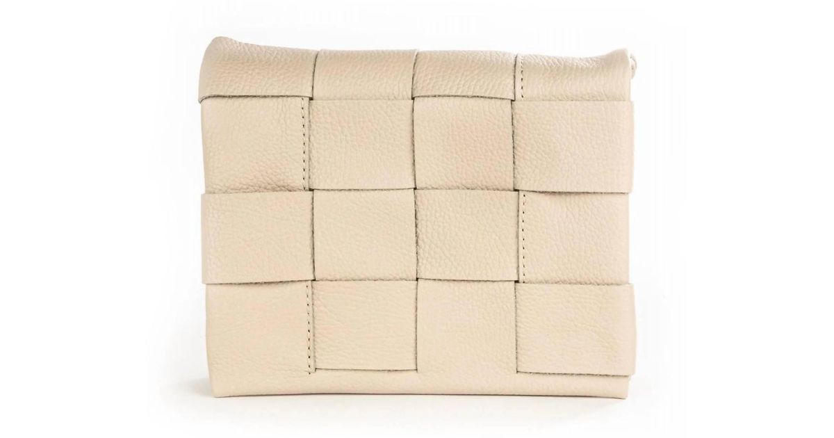 German Fuentes Rita Leather Clutch in Natural | Lyst