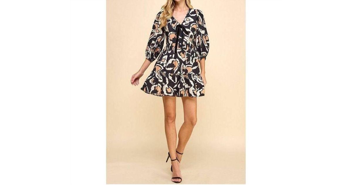 TCEC Courtney Dress in Black | Lyst