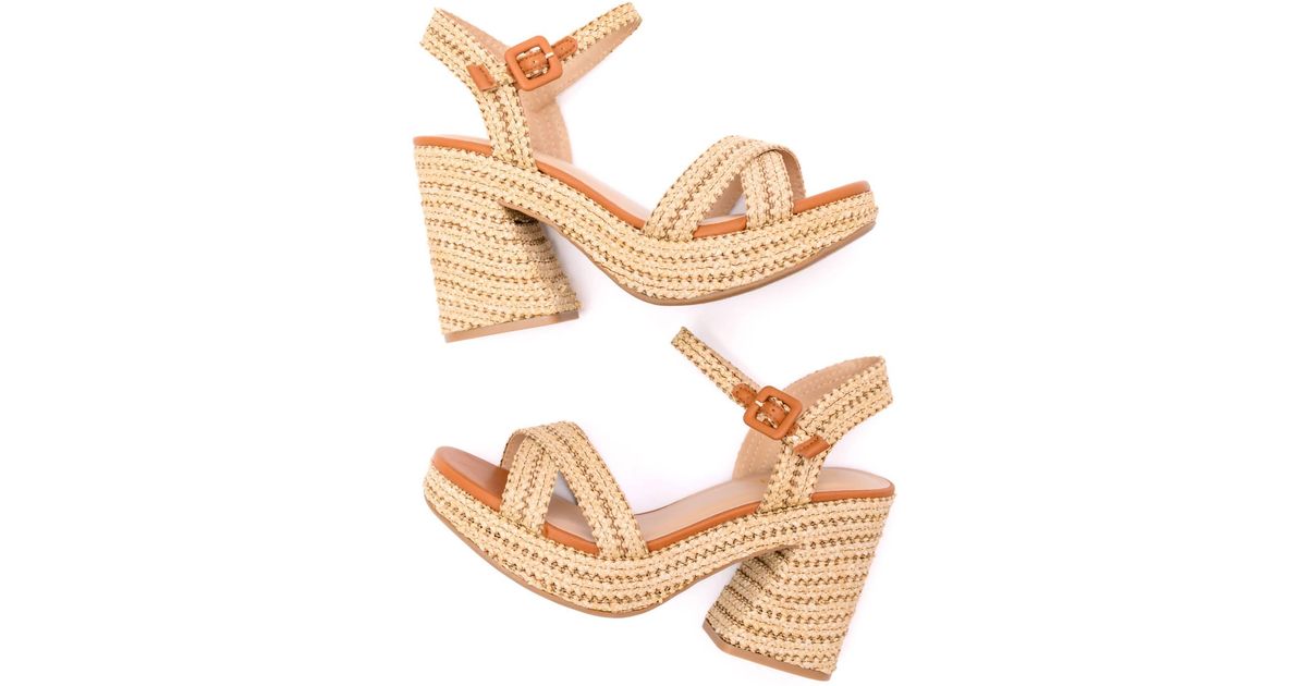 Fortune Dynamic Bon Voyage Rope Woven Heel Shoes in Pink | Lyst